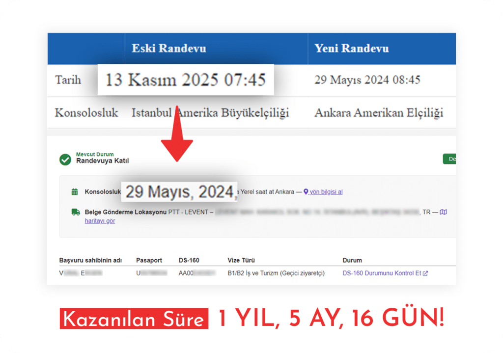 Amerika Vize Randevusu Nasıl Erkene Alınır? 2025 Yeni Sistem